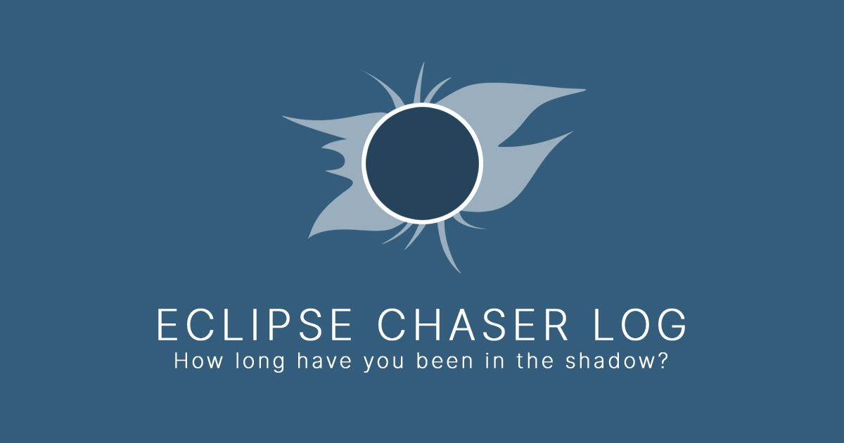 Eclipse Chaser Log of David Nordvik